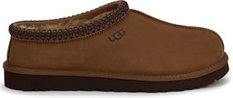 UGG Mens Leather Slides Tasman Ii Dark Chestnut Sheep Flip Flops &