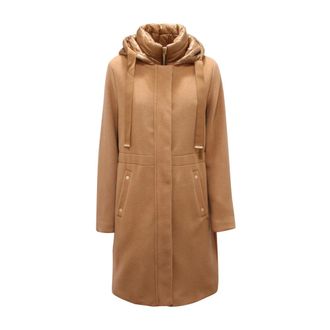 Herno Manteau en m&eacute;lange de laine avec devant amovible - Femme - Manteaux - Beige - Taille: 44 FR