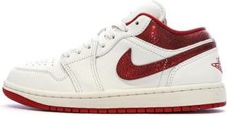 Nike Air Jordan 1 Low SE Chaussures pour femme (HJ9338-106, Sail/Team Red/Varsity Red), Sail/Team Red/Varsity Red, 40.5 EU
