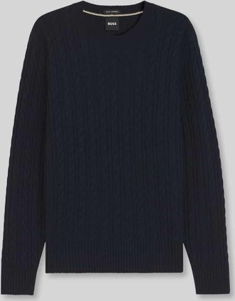 HUGO BOSS Regular Fit Pullover mit Baumwoll-Anteil Modell Furlan