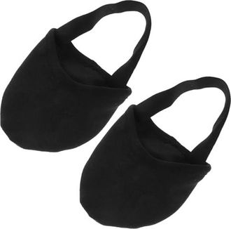 IFUNDOM Chaussures de Danse Antid&eacute;rapantes Prot&egrave;ge-Orteils Confortables Tricot&eacute;es en Silicone Noir S pour Ballet Yoga et Danse Semelles Respirantes Demi-Point