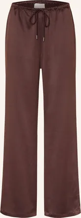 Juvia Marlenehose Florens Aus Satin rot