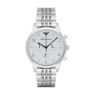 Emporio Armani Klassische Chronograph-Uhr - - Accessories - Herren - Grau - ONE SIZE