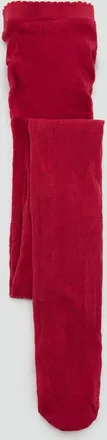 Mango Collants en dentelle florale rouge - Femme - S - MANGO