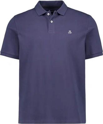 Marc O'Polo Herren Polo-Shirt blau Baumwoll-Piqu&eacute;