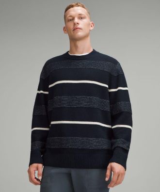 lululemon Pull en maille à coupe décontractée pour Hommes - Bleu - Taille 2XL