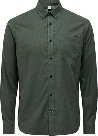 Only & Sons Onsroad Life Reg Melange LS Chemise &agrave; Manches Longues pour Homme, Castor Gray, L