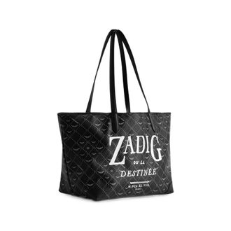 Zadig&Voltaire Monogram Coated Canvas Tote Bag - Black