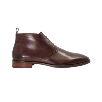 Dune London Mervin Chukka-Stiefel f&uuml;r Herren, Leder, Niedriger Absatz (Braun)
