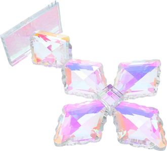 SOLUSTRE Kristallglas Stehendes Kreuz Figurine Dekoratives Religiöses Ornament für Schreibtisch Wohnzimmer Eingang Festliche Weihnachts Osterdekoration aus Fun