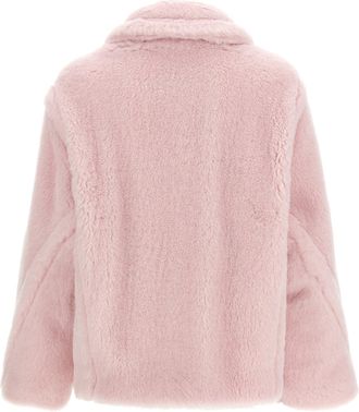 Max Mara Alpaca and Wool Teddy Coat - Pink