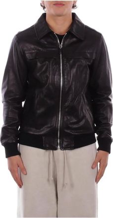 John Richmond Homme, Vestes, Noir, Taille: XL Leather Vestes