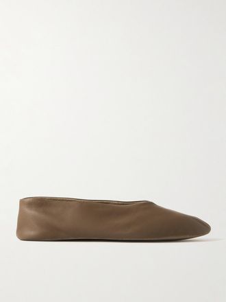 The Row Stella Ballerinas Aus Leder - Braun