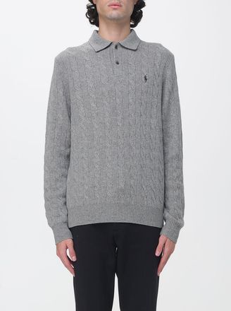 Polo Ralph Lauren Lang&auml;rmeliges Strick-Poloshirt von aus Wolle und Kaschmir