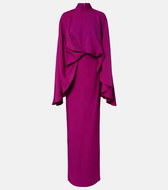 Taller Marmo Robe Bacall drap&eacute;e en cr&ecirc;pe