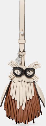 Kate Spade New York Kate Spade Charmed Ozzy Eulen-Taschenanh&auml;nger f&uuml;r Frauen in Kastanie Honig Mehrfarbig | Leder