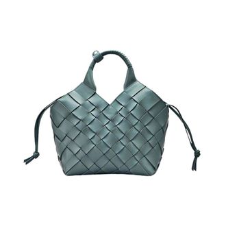 Cala Jade Femme, Sacs, Bleu, Taille: ONE Size Cala Jade Sac Misu - Cuir Tress&eacute; Storm Bleu