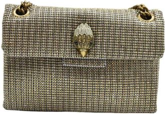 Kurt Geiger Hobo Bags - Textured Beige Handbag With Decorative Metallic Cl - Gr. unisize - in Braun - f&uuml;r Damen