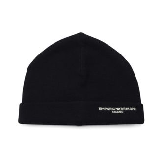 Emporio Armani Wool Beanie - - Accessories - unisex - Blau - L