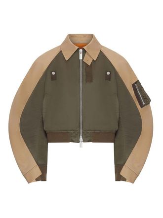 sacai Pantalons D&eacute;contract&eacute;s - Vert