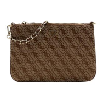 Guess Femme, Sacs, Brun, Taille: ONE Size Flat Pouch Stone