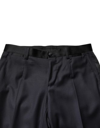 Dolce & Gabbana Black Wool Single Breasted 3 Piece Men Suit Pl+se+wv