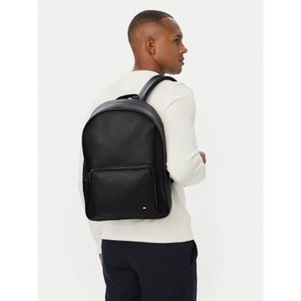 Tommy Hilfiger Rucksack Tommy Hilfiger Th Foundation Backpack AM0AM14685 Schwarz
