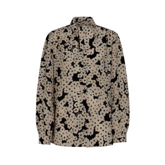 Valentino Floral Bow Shirt - - Blouses & Shirts - Damen - Schwarzk - S