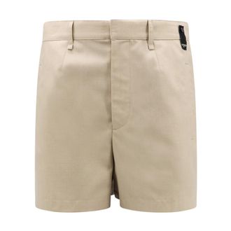 Fendi Wollshorts mit Taschen - - Shorts - Herren - Beige - M