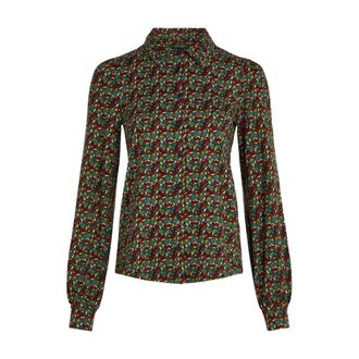 King Louie Maisie Jersey Bluse Langarm - - Blouses & Shirts - Damen - Mehrfarbig - S