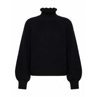 Max Mara Pull Col Roul&eacute; Pontile - Femme - Pulls - Noir - Taille: 38 FR
