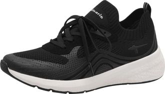 Tamaris Schn&uuml;rer Damen Vegan sportlich schwarz,EU 39