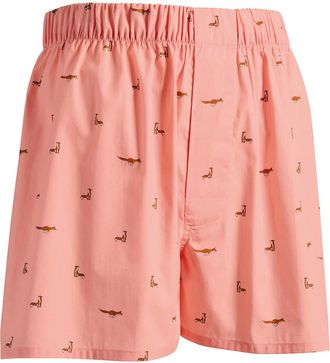 CHARLES TYRWHITT Boxershorts mit Fuchsmuster - Korall