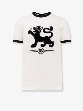 Dolce & Gabbana Cotton t-shirt with flocked print - DOLCE & GABBANA - gender_Man