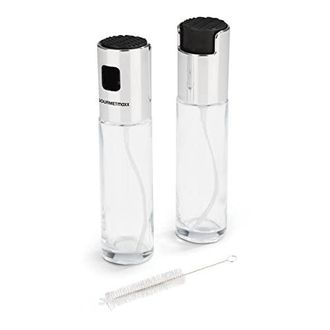 Gourmetmaxx Lot de 2 flacons pulv&eacute;risateurs de vinaigre et dhuile de 100 ml - Distributeur doseur sans BPA pour doser discr&egrave;tement ou intensivement avec petite br