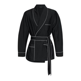 Dolce & Gabbana Wollbademantel - - Nightwear & Lounge - Herren - Schwarzk - S