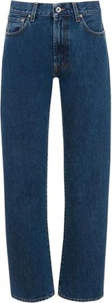 J.W.Anderson Femme, Jeans, Bleu, Taille: W32 Anchor Embroidered Flare Jeans