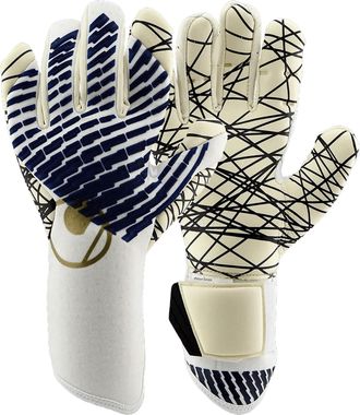 Uhlsport Uhlsport FM Premium Edition Ultragrip HN 380 Torwarthandschuhe Weiß F101137302 weissblau, 8 Unisex