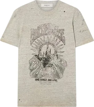 Golden Goose T-shirt Journey - Homme - Tops - Gris - Taille: XL
