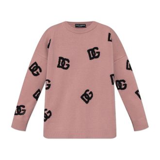 Dolce & Gabbana Monogramm Pullover - - Knitwear - Damen - Rosa - XS