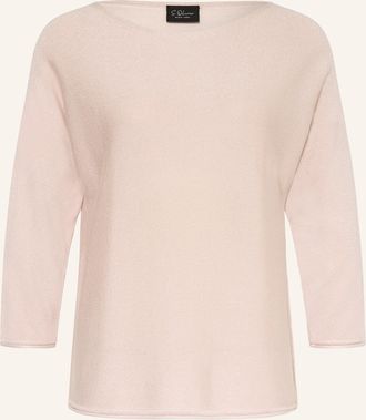 s.Oliver Black Label S.Oliver Black Label Pullover Mit Glitzergarn Und 3/4-Arm rosa