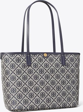 Tory Burch Damen Kleine Tote Bag mit T-Monogramm und Rei&szlig;verschluss