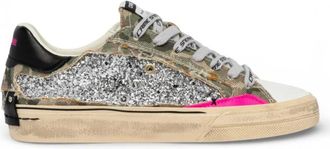 Crime London Femme, Chaussures, Gris, Taille: 41 EU Deconstructed Camo Stardust Baskets