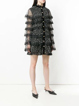 Philosophy di Lorenzo Serafini polka dot sheer dress - Schwarz