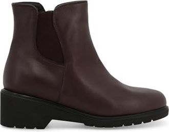 Melluso Bottines femme en cuir bord r35600z, bordeaux, 38.5 EU