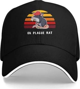 Generic Coton Chaud dHiver, Casquette dété Pare-Soleil OK peste Rat Chapeau Rouge dégradé Hip Hop Casquettes Chapeau de Cow-Boy Chapeaux à pic