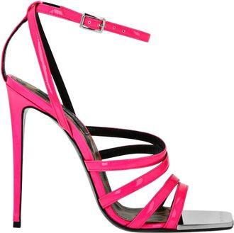Philipp Plein Femme, Chaussures, Rose, Taille: 36 EU Sandales &agrave; talons hauts en cuir verni