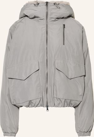 No.1 Como Jacke Merate Mit Kunstfell beige