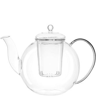 Leonardo 034920 Teekanne Armonia, 1,2 l, hitzebest&auml;ndiges Glas, H 17,6 cm