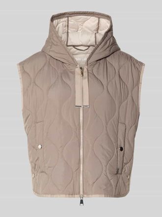 White Label Steppweste mit Kapuze und Zweiwege-Rei&szlig;verschluss